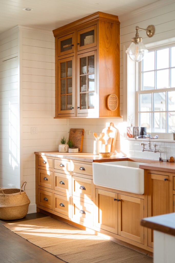 15 Coastal Kitchens With Wooden Cabinets You Will Love! – My Kitchen Inspo