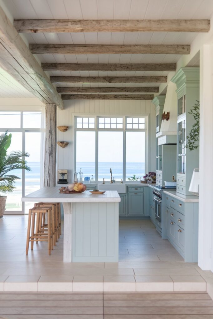 12 Coastal Kitchens With Peninsula Layout You Will Love! – My Kitchen Inspo