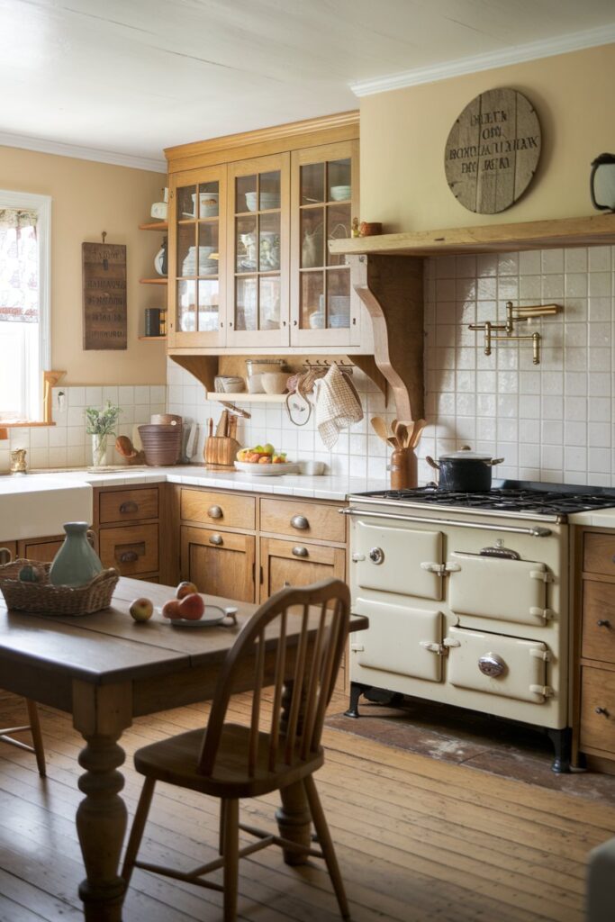 12 Farmhouse Kitchens With Oak Wood Cabinets! – My Kitchen Inspo