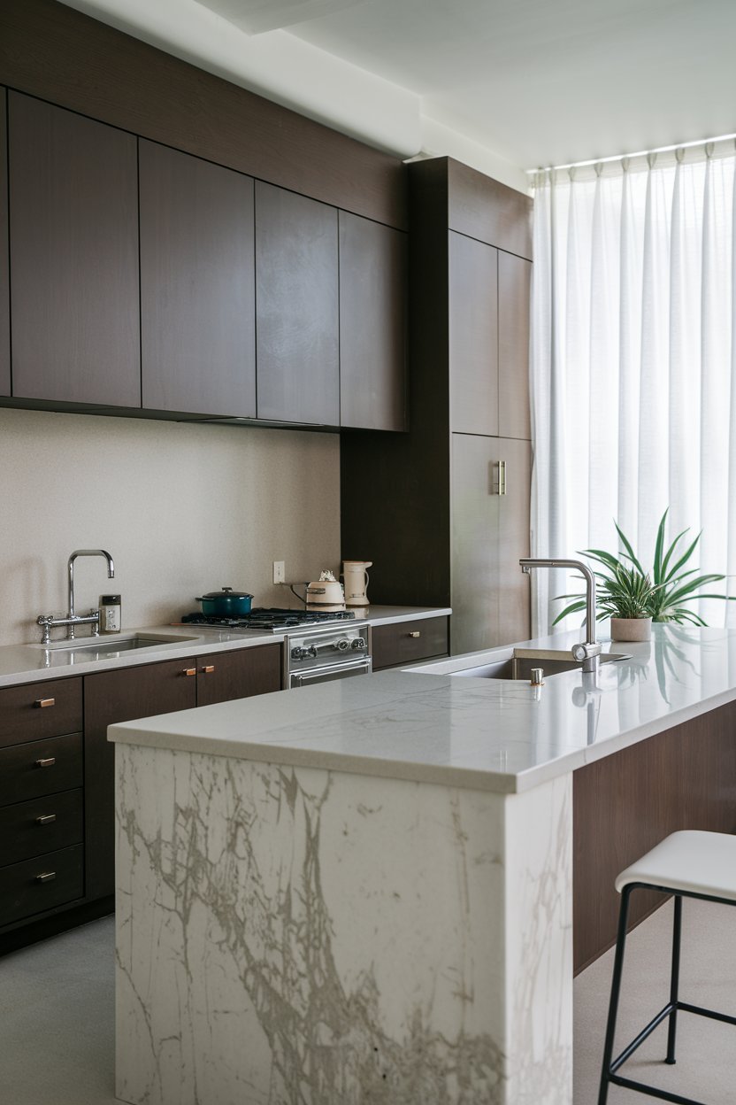 15 Dark Brown Kitchen Cabinets Design Ideas You Will Love! – My Kitchen ...