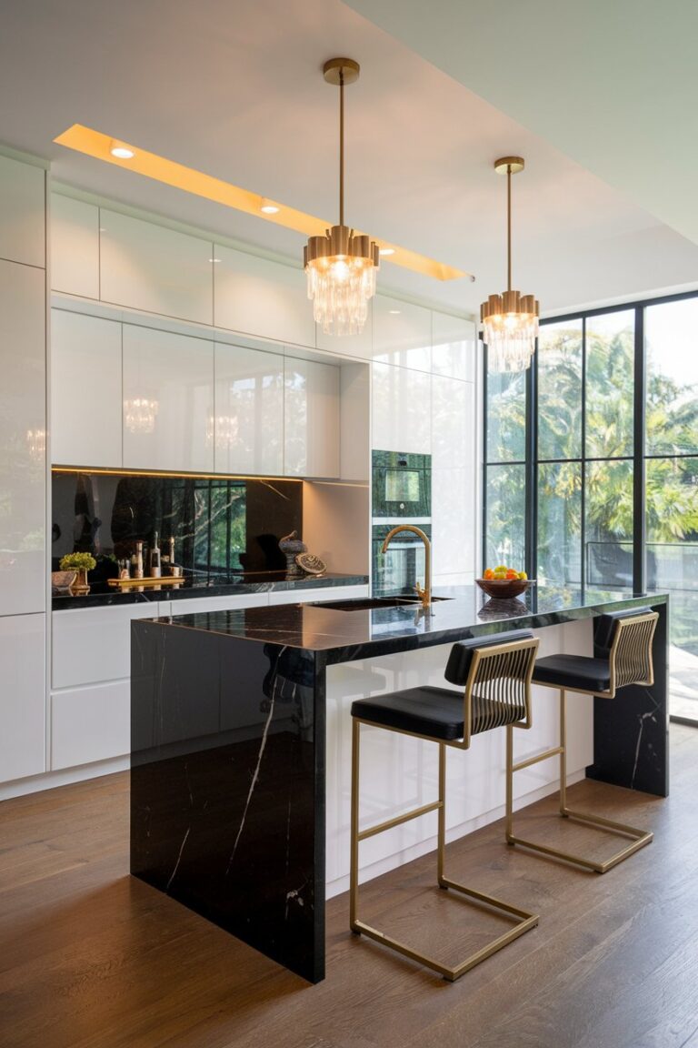 18 Modern Kitchen Designs With Black Countertops! – My Kitchen Inspo
