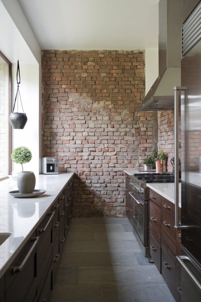12 Modern Kitchens With Brick Backsplash You Have To See! – My Kitchen ...