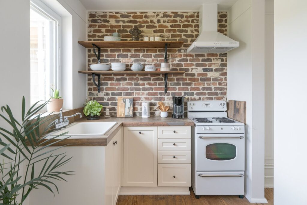 12 Modern Kitchens With Brick Backsplash You Have To See! – My Kitchen ...