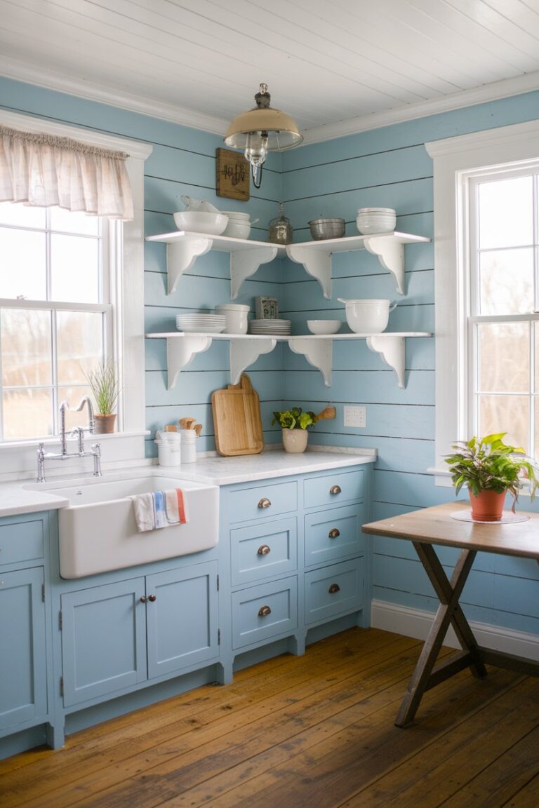 14 Blue Farmhouse Kitchen Designs for a Cozy and Timeless Look – My ...