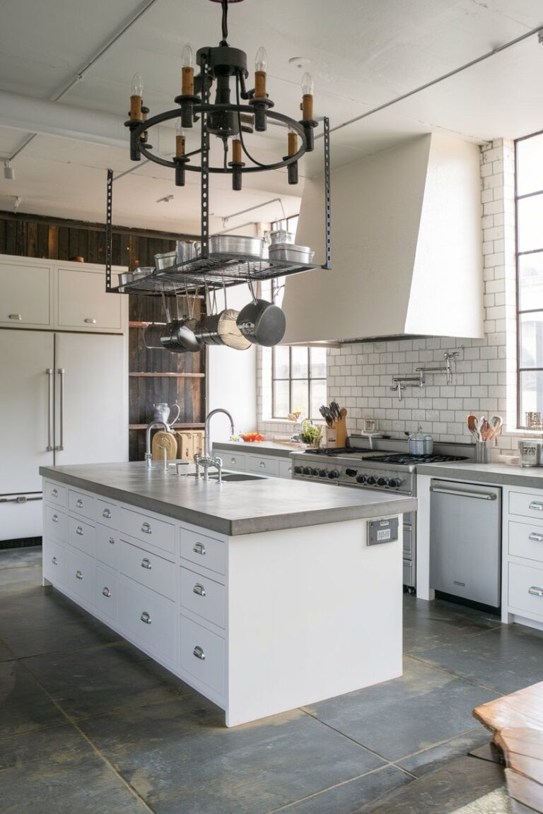 14 White Industrial Kitchen Designs Perfect for Modern Homes – My ...