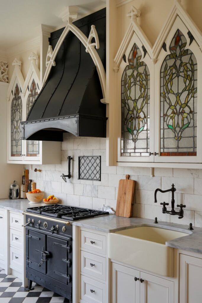 15 Gothic Kitchens with White Cabinets: Timeless Style for a Modern ...