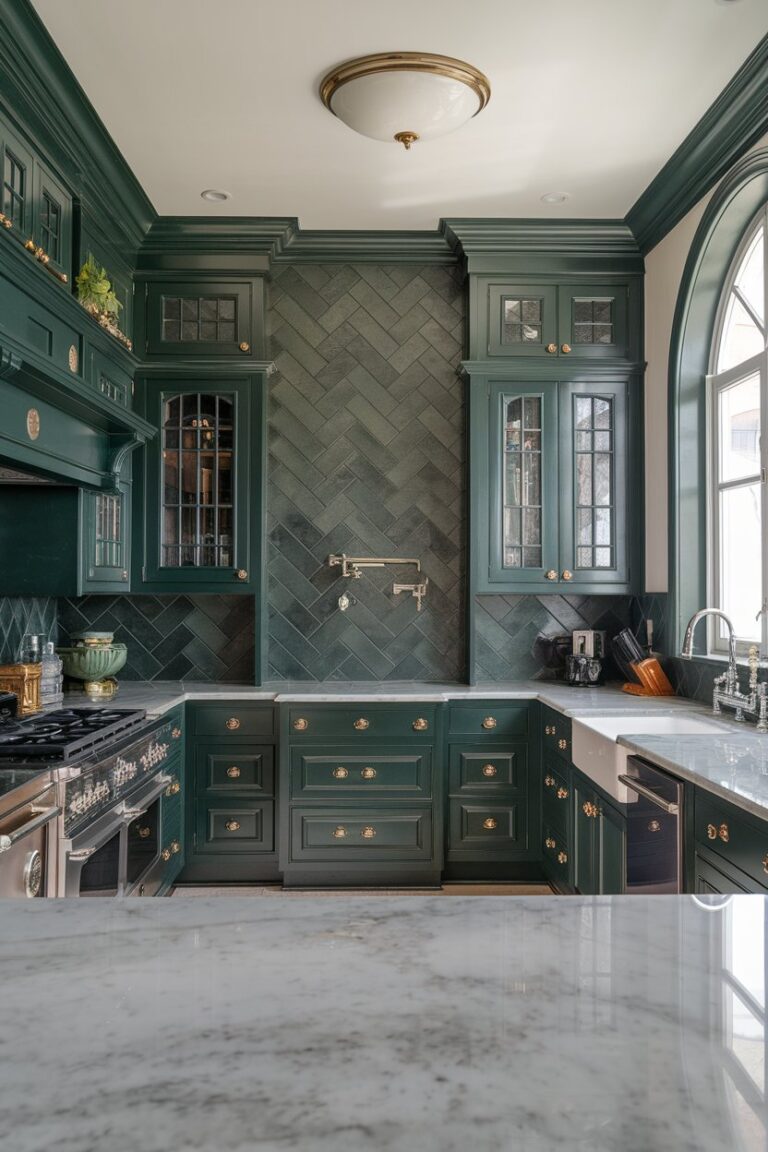 16 Green Kitchens with Wood Cabinets: Inspiring Ideas for a Warm and ...