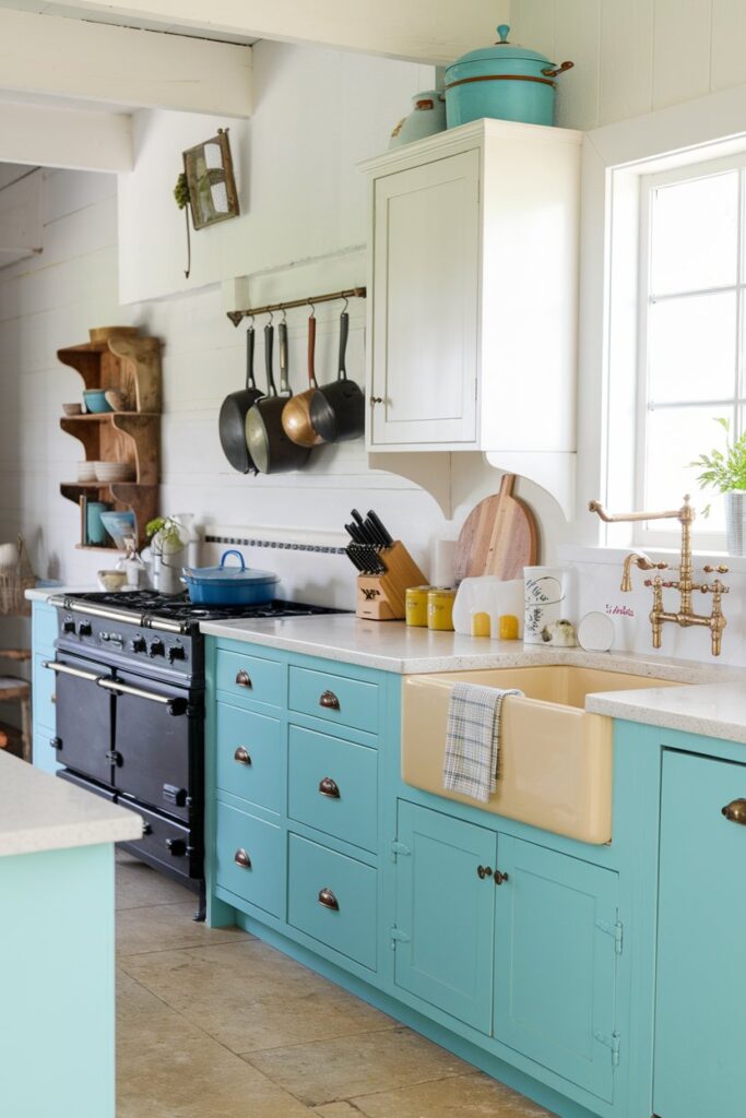 14 Blue Farmhouse Kitchen Designs for a Cozy and Timeless Look – My ...