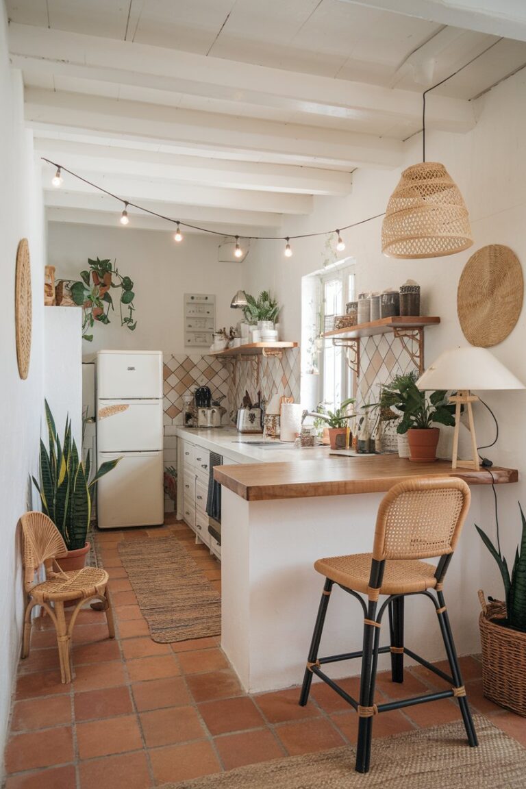 12 Tiny Boho Kitchen Designs to Transform Small Spaces with Style – My ...