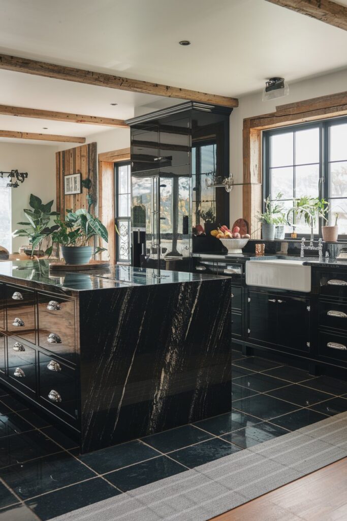14 Black Farmhouse Kitchen Designs for a Bold Yet Timeless Look – My ...
