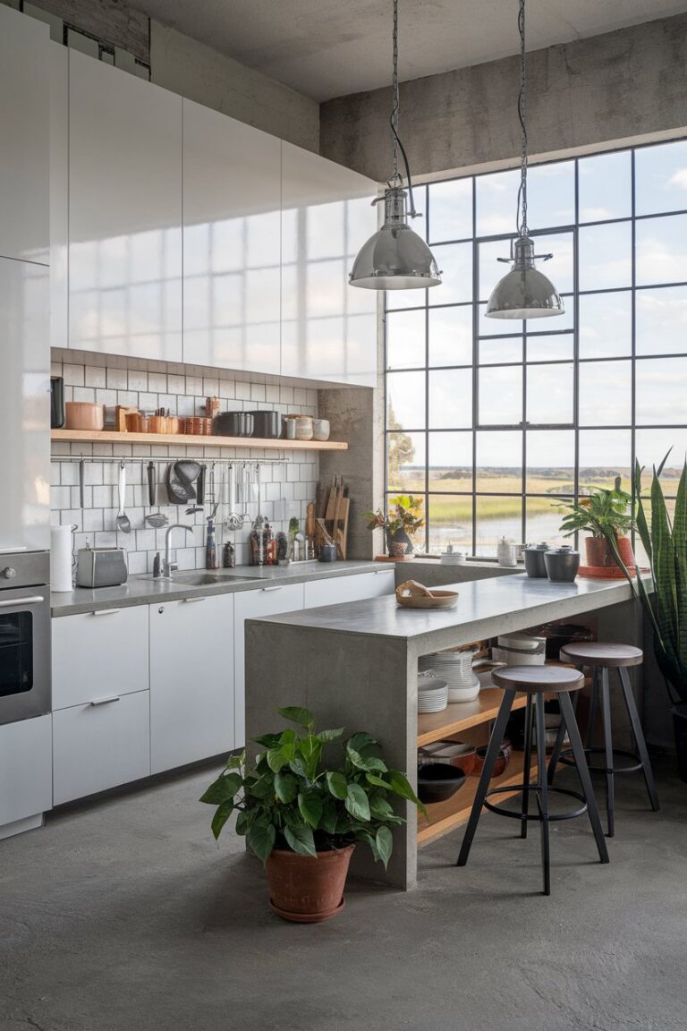 14 White Industrial Kitchen Designs Perfect for Modern Homes – My ...