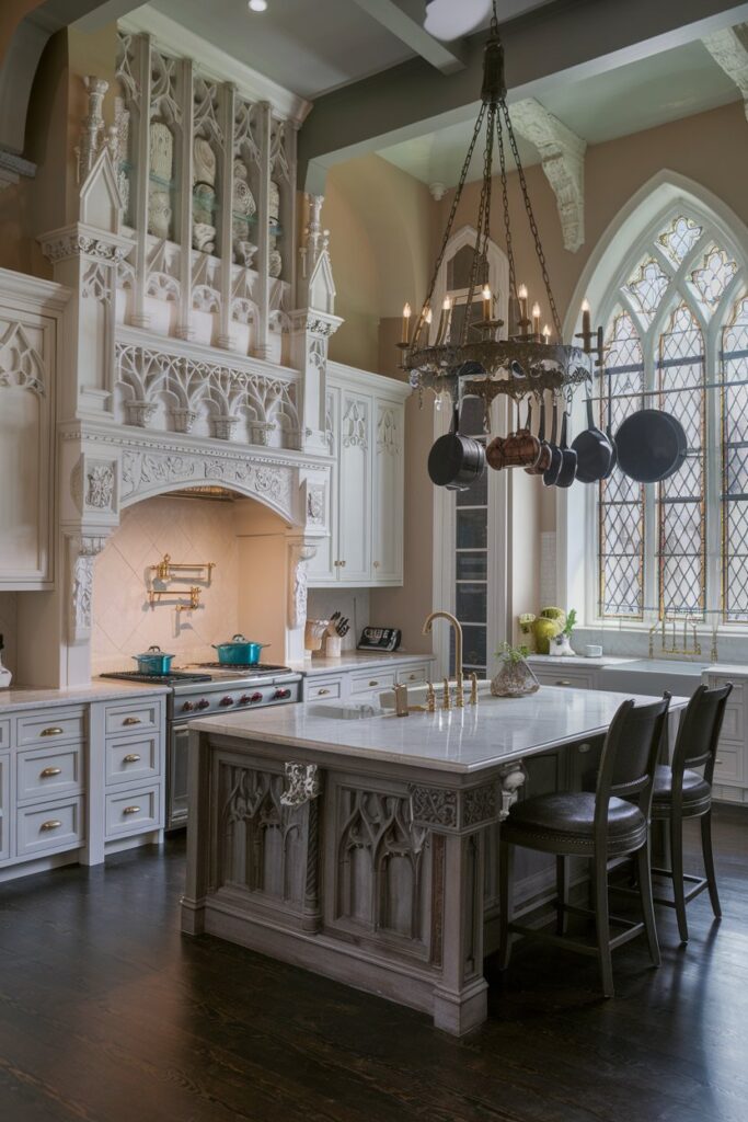 15 Gothic Kitchens with White Cabinets: Timeless Style for a Modern ...