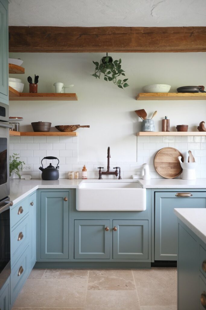 14 Blue Farmhouse Kitchen Designs for a Cozy and Timeless Look – My ...