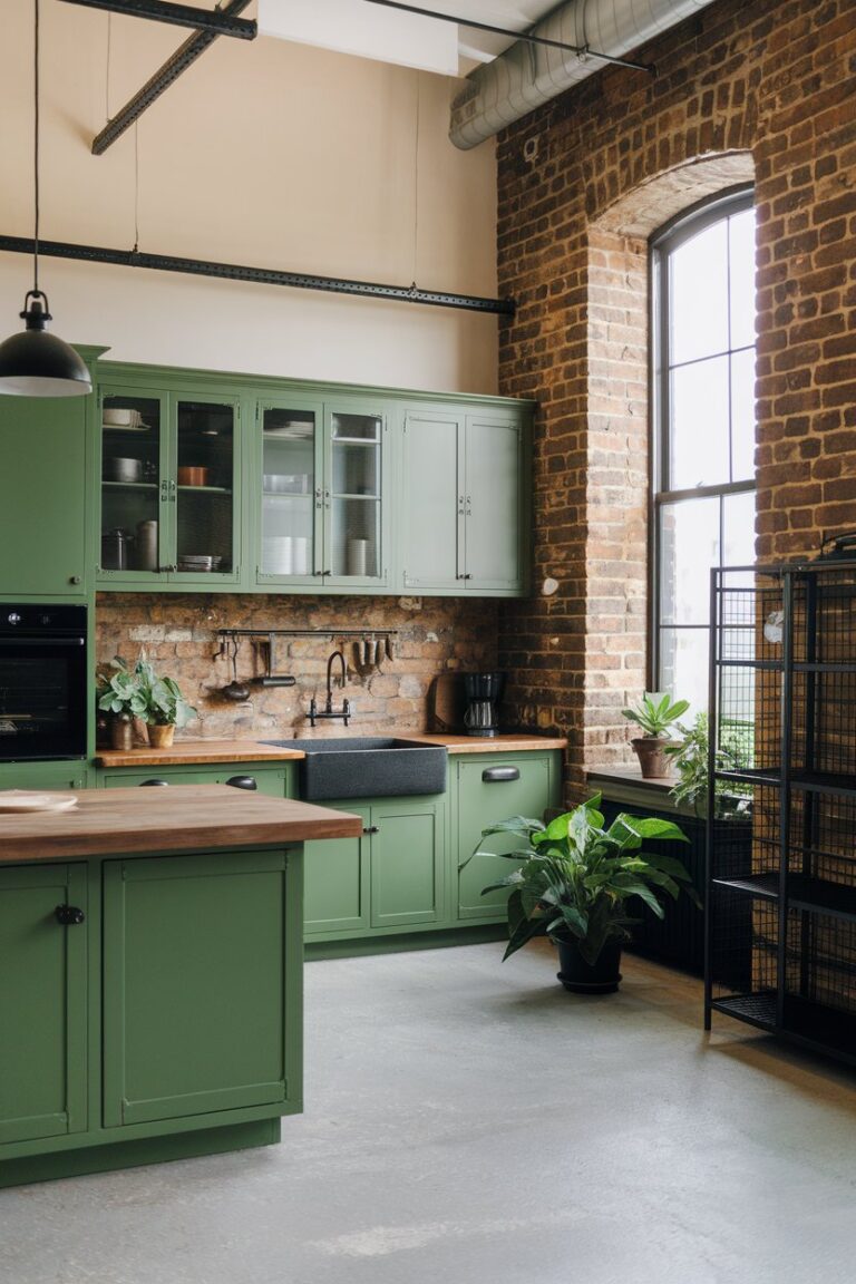 16 Green Kitchens with Wood Cabinets: Inspiring Ideas for a Warm and ...