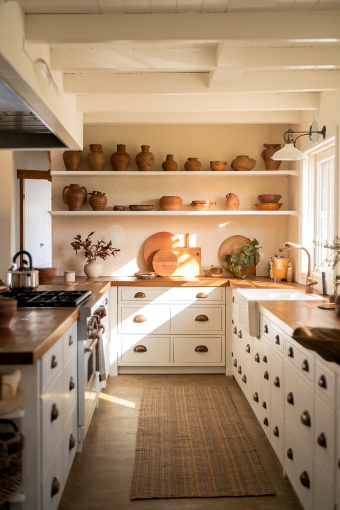12 Earthy Kitchens with White Cabinets to Transform Your Home’s Heart ...