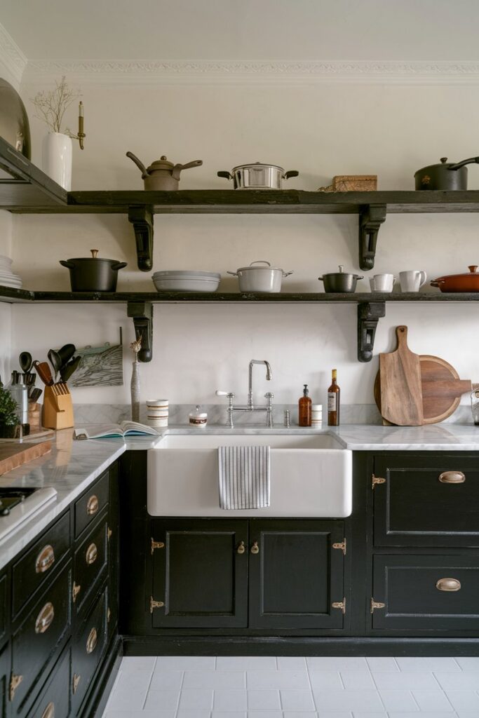 14 Black Farmhouse Kitchen Designs for a Bold Yet Timeless Look – My ...
