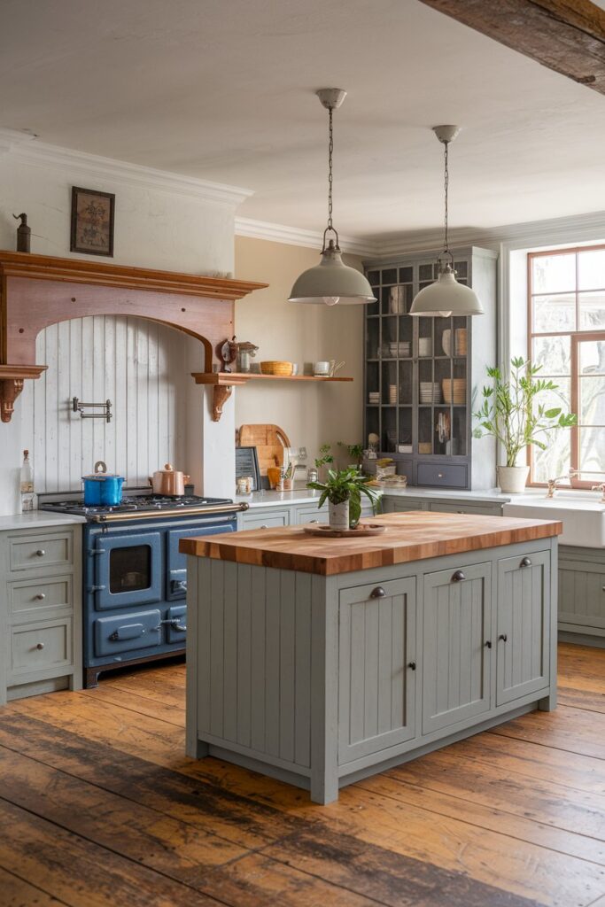 16 Farmhouse Kitchens with Gray Cabinets: Combining Rustic Charm and ...