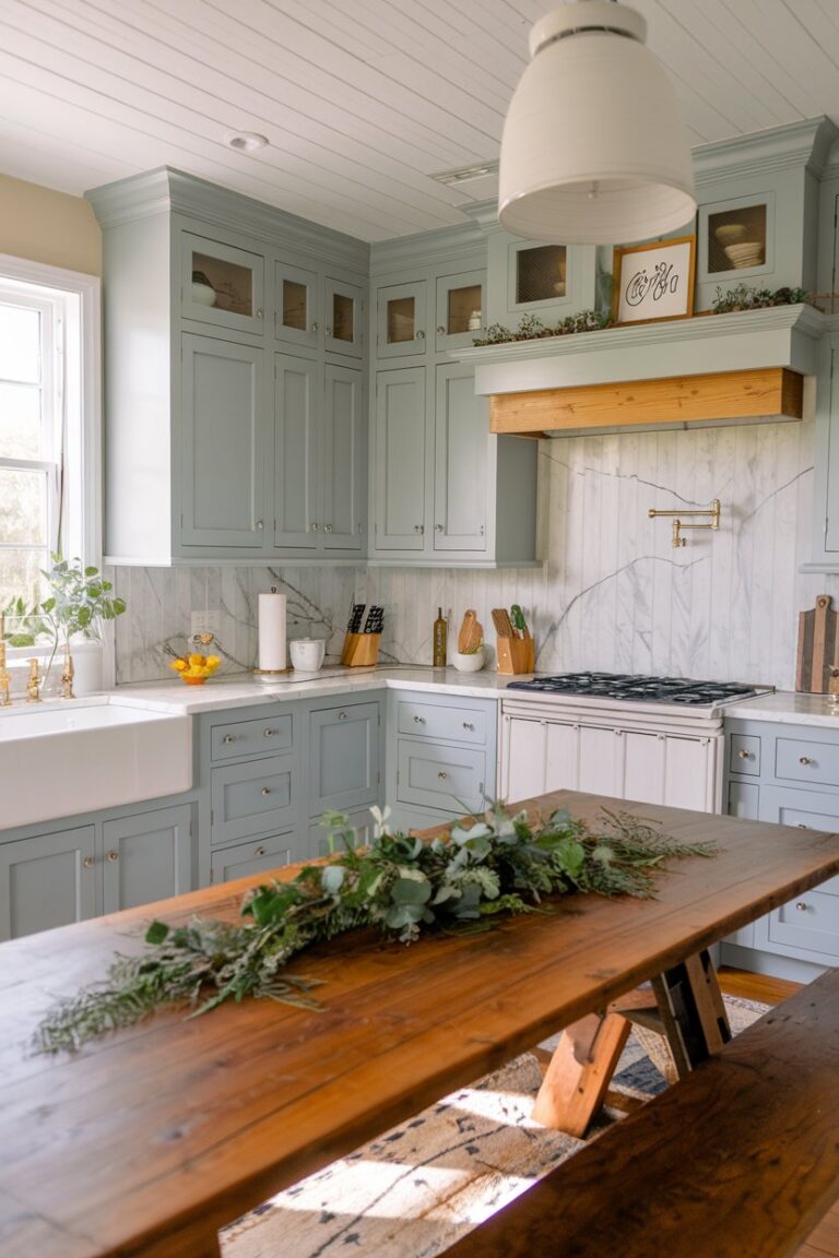 16 Farmhouse Kitchens with Gray Cabinets: Combining Rustic Charm and ...