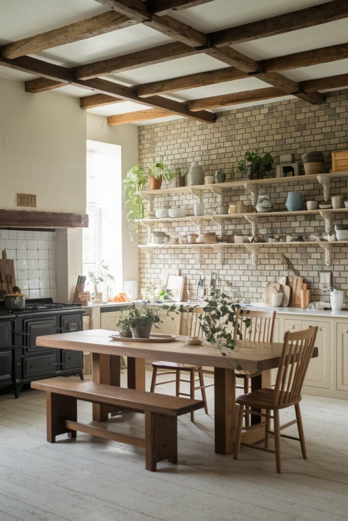 16 Farmhouse Kitchens with Kitchen Table Designs to Inspire Your Space ...
