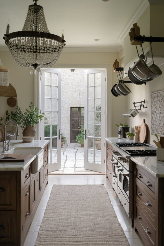 14 Farmhouse Kitchens with French Doors for a Light and Airy Home – My ...