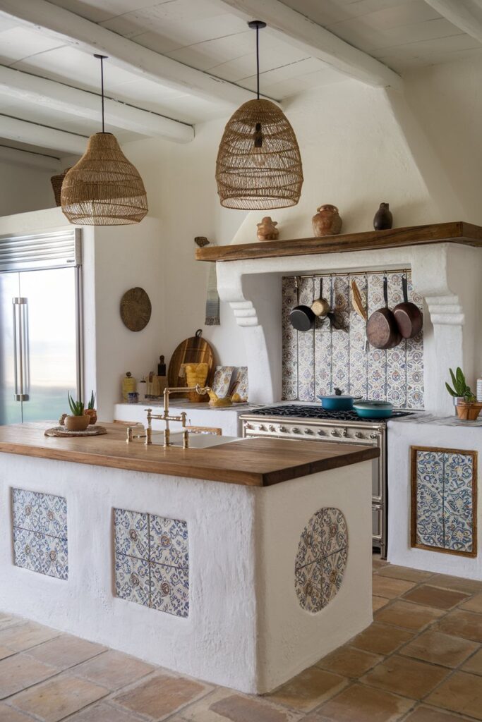 15 Mediterranean Kitchen Designs with Island: Timeless Styles for a ...