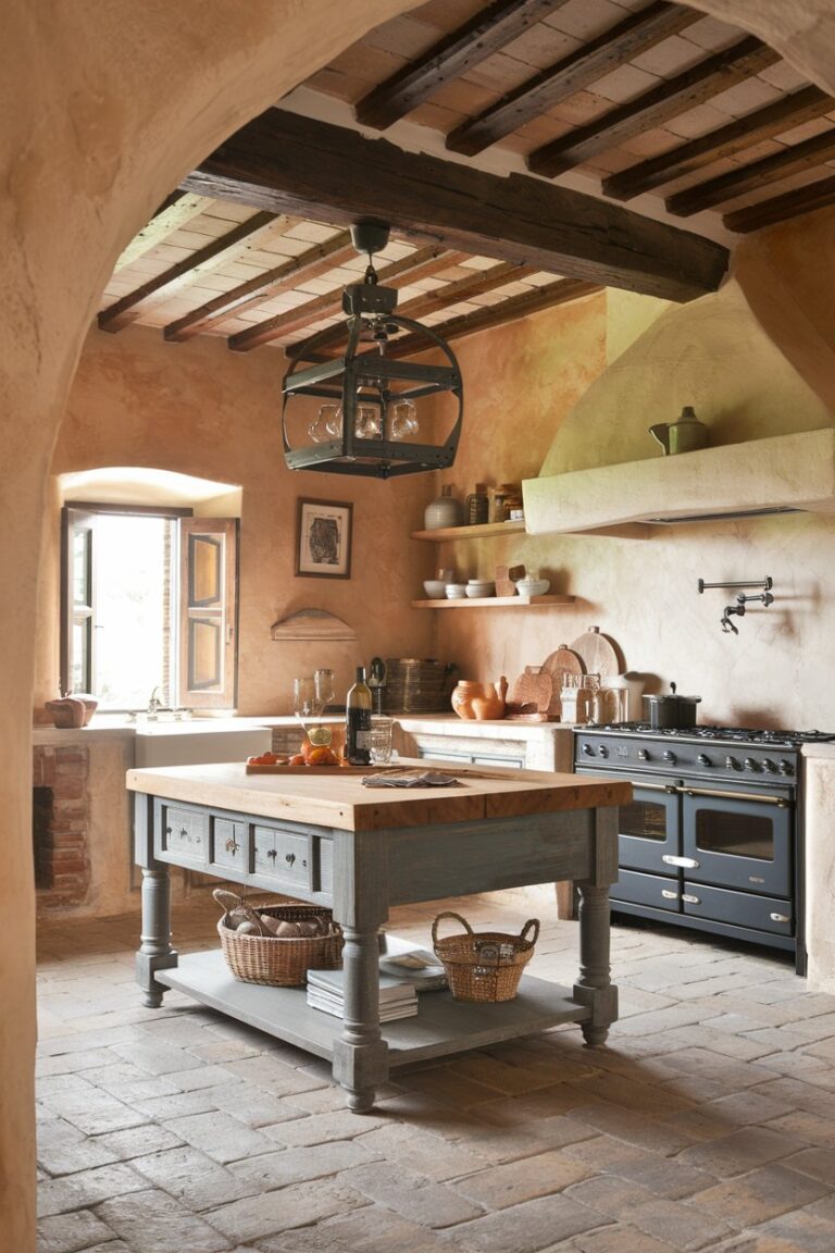 15 Mediterranean Kitchen Designs with Island: Timeless Styles for a ...