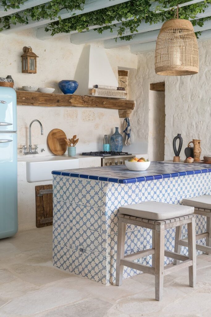 15 Mediterranean Kitchen Designs with Island: Timeless Styles for a ...