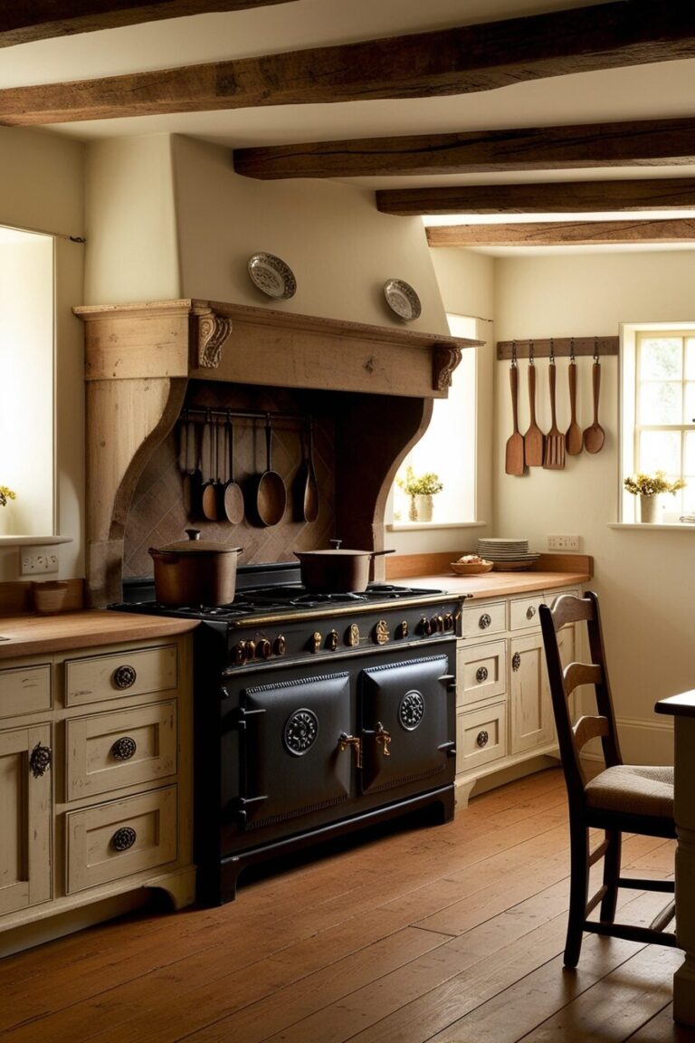 15 English Cottage Kitchens With Wood Cabinets You Have To See! – My ...