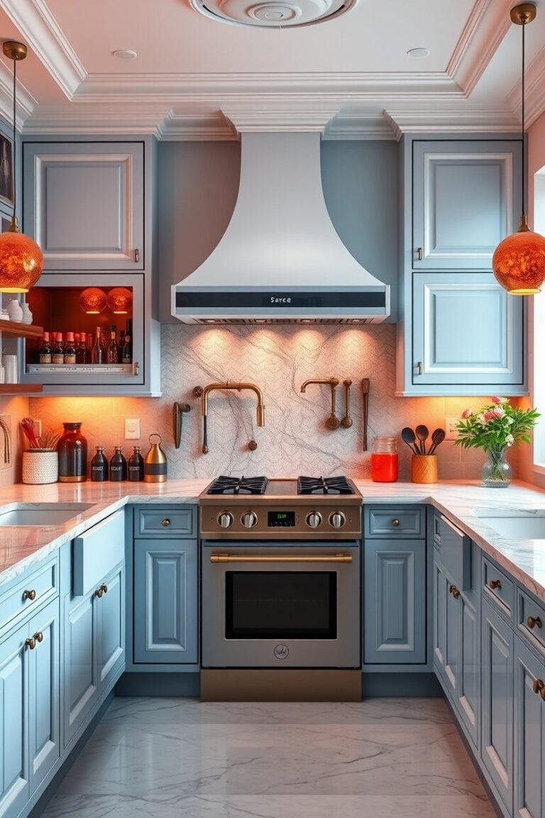 16 Modern Kitchens With Light Blue Cabinets For Your Inspiration! – My ...