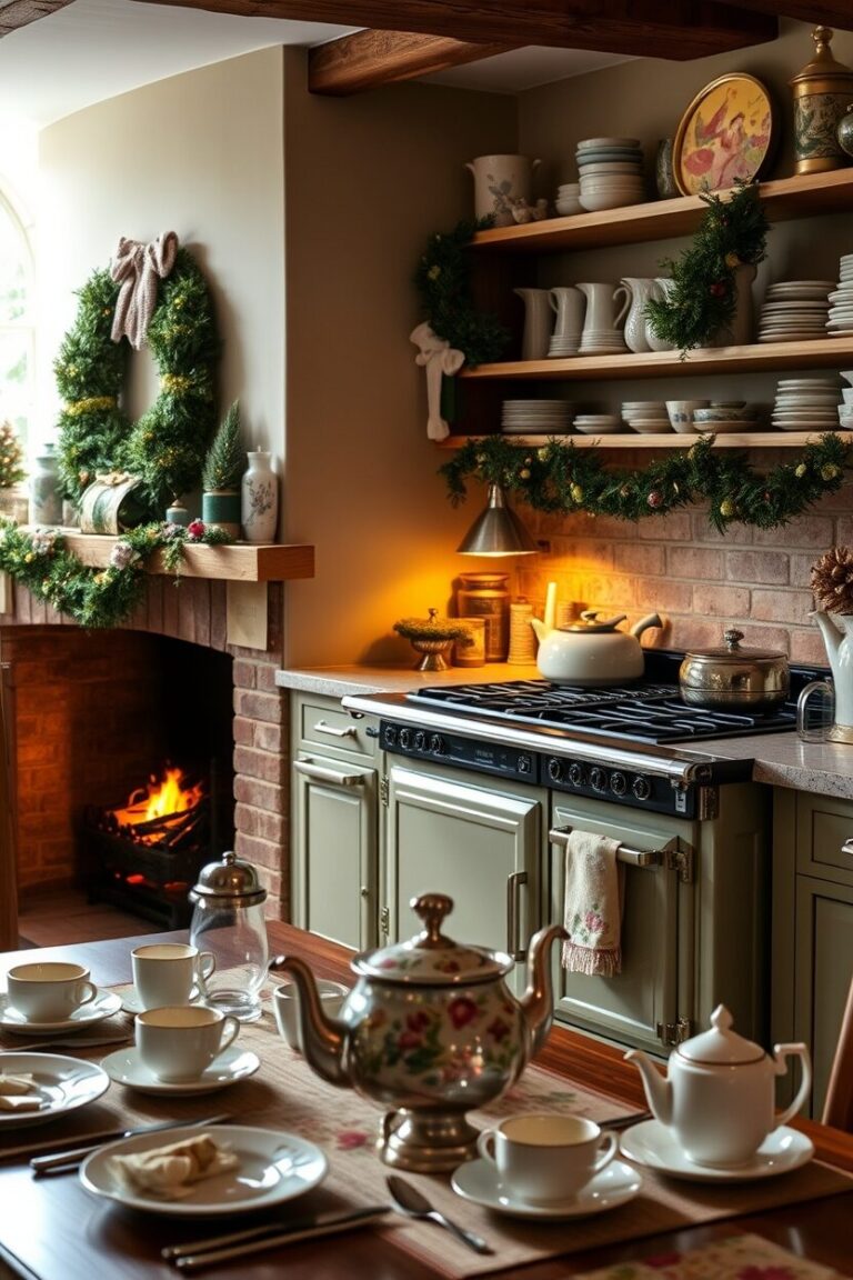 13 English Cottage Kitchens with a Fireplace For Your Inspiration! – My ...