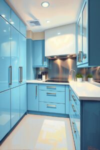 16 Modern Kitchens With Light Blue Cabinets For Your Inspiration! – My ...
