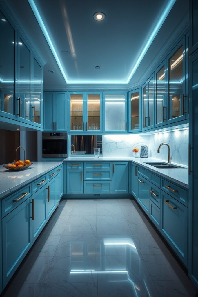 16 Modern Kitchens With Light Blue Cabinets For Your Inspiration! – My ...