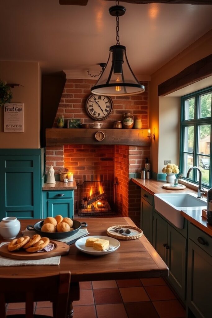 13 English Cottage Kitchens with a Fireplace For Your Inspiration! – My ...