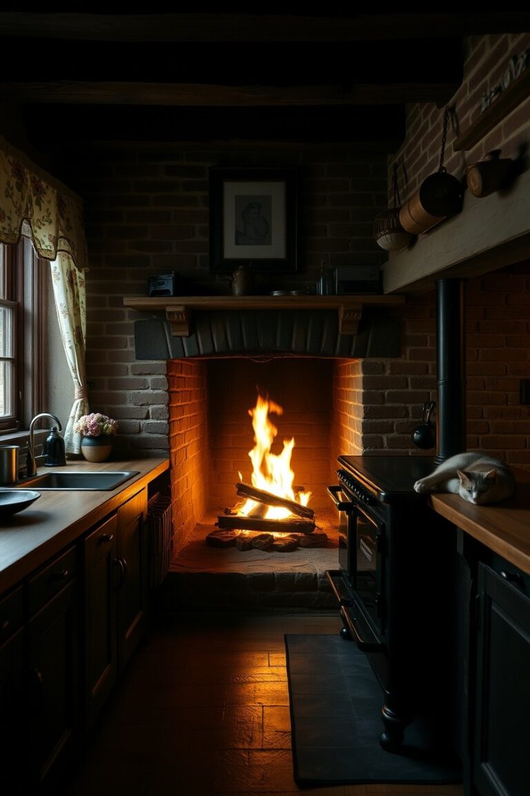 13 English Cottage Kitchens with a Fireplace For Your Inspiration! – My ...