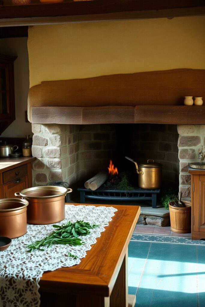 13 English Cottage Kitchens with a Fireplace For Your Inspiration! – My ...