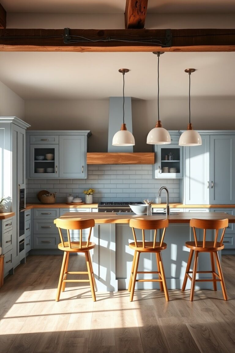 16 Modern Kitchens With Light Blue Cabinets For Your Inspiration! – My ...