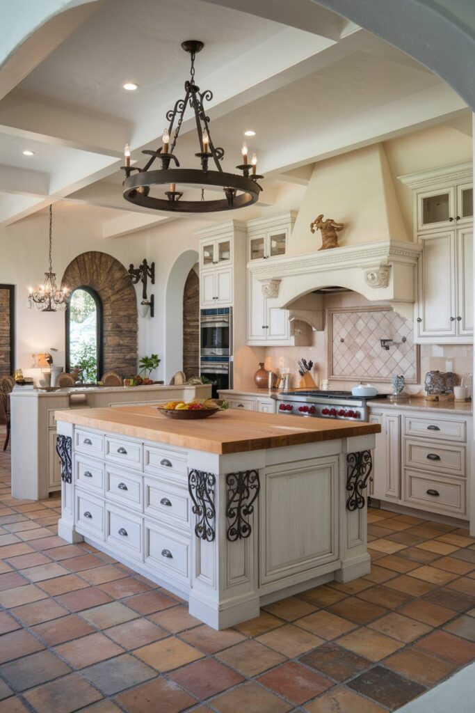 15 Mediterranean Kitchen Designs with White Cabinets: Inspiring Spaces ...