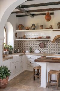 15 Mediterranean Kitchen Designs with White Cabinets: Inspiring Spaces ...