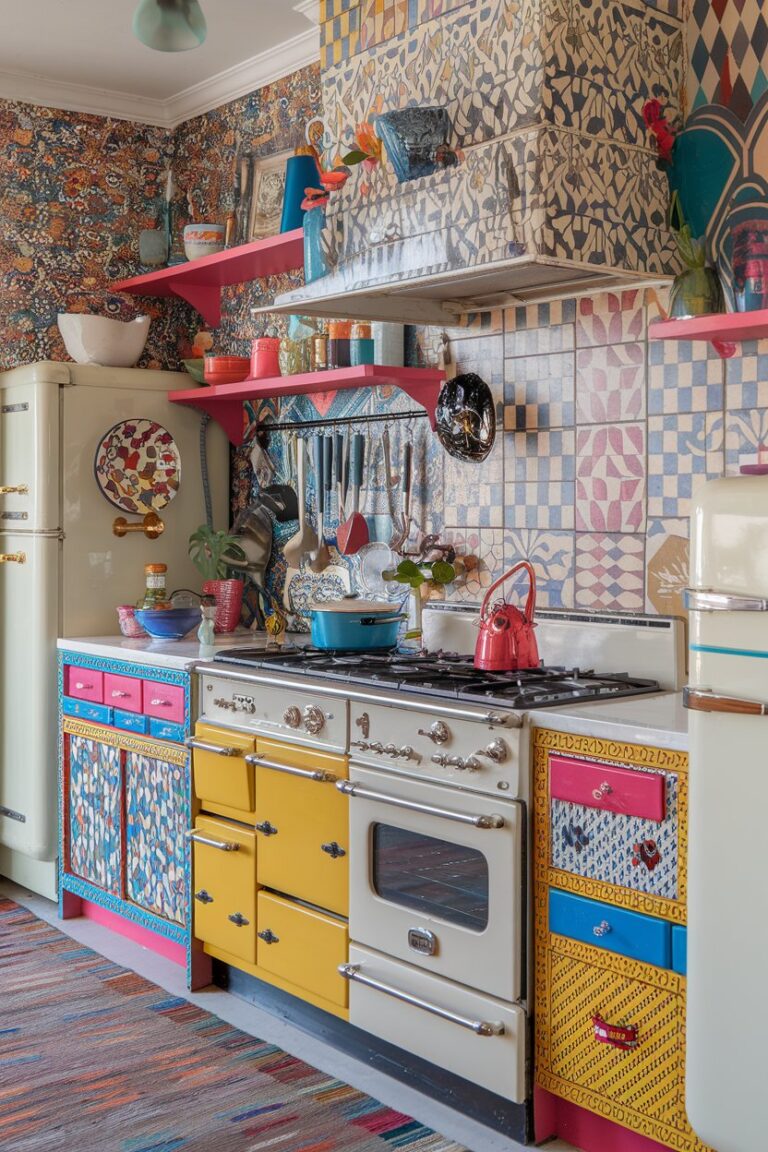 16 kitchen designs with funky backsplash ideas that make a space feel ...