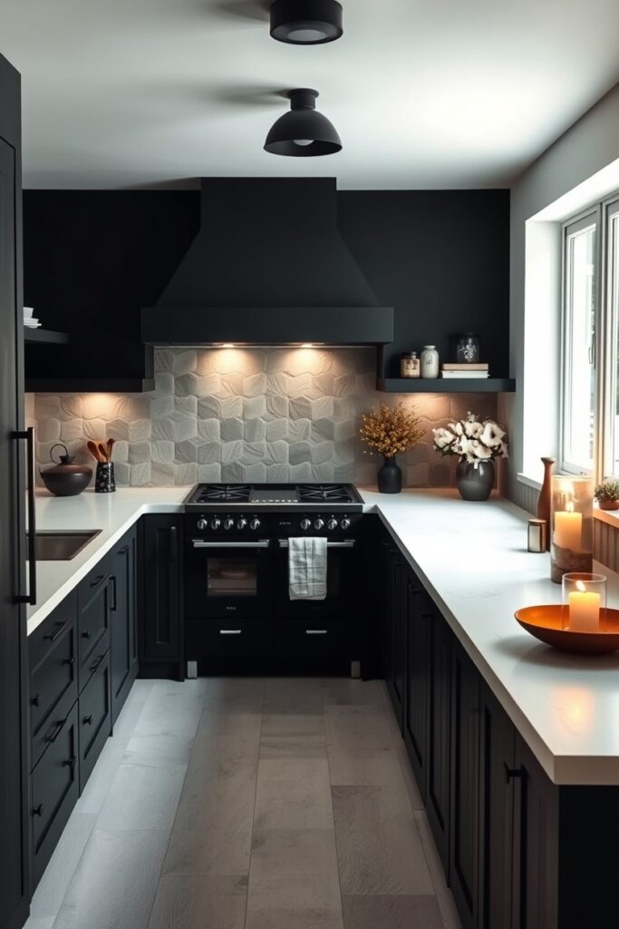 17 Black Kitchens With Wood Countertops Designs You Will Fall In Love ...